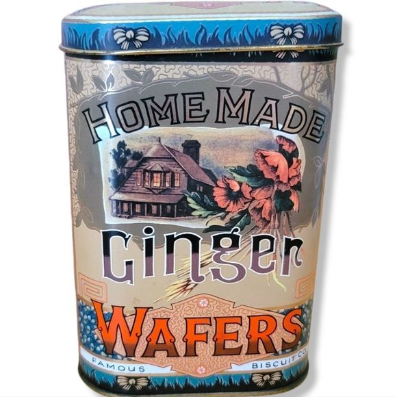 Famous Biscuit Co | Kitchen | Vintagefamous Biscuit Co Ginger Wafer Tin ...